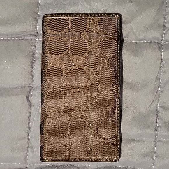 Coach | Bags | Vintage Coach Black Checkbook Cover | Poshmark